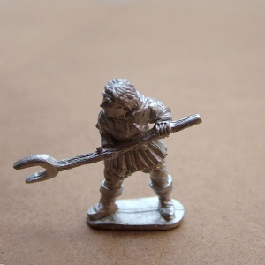 Male Farmer With Pitchfork - Barney Fuller